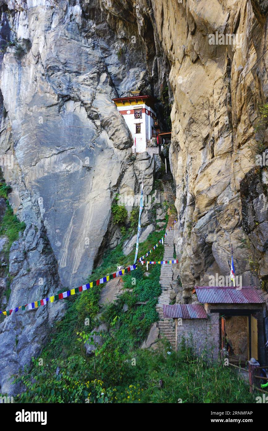 Lion Cave, just below Tiger's Nest Monastery, where Yeshe Tsogyal ...