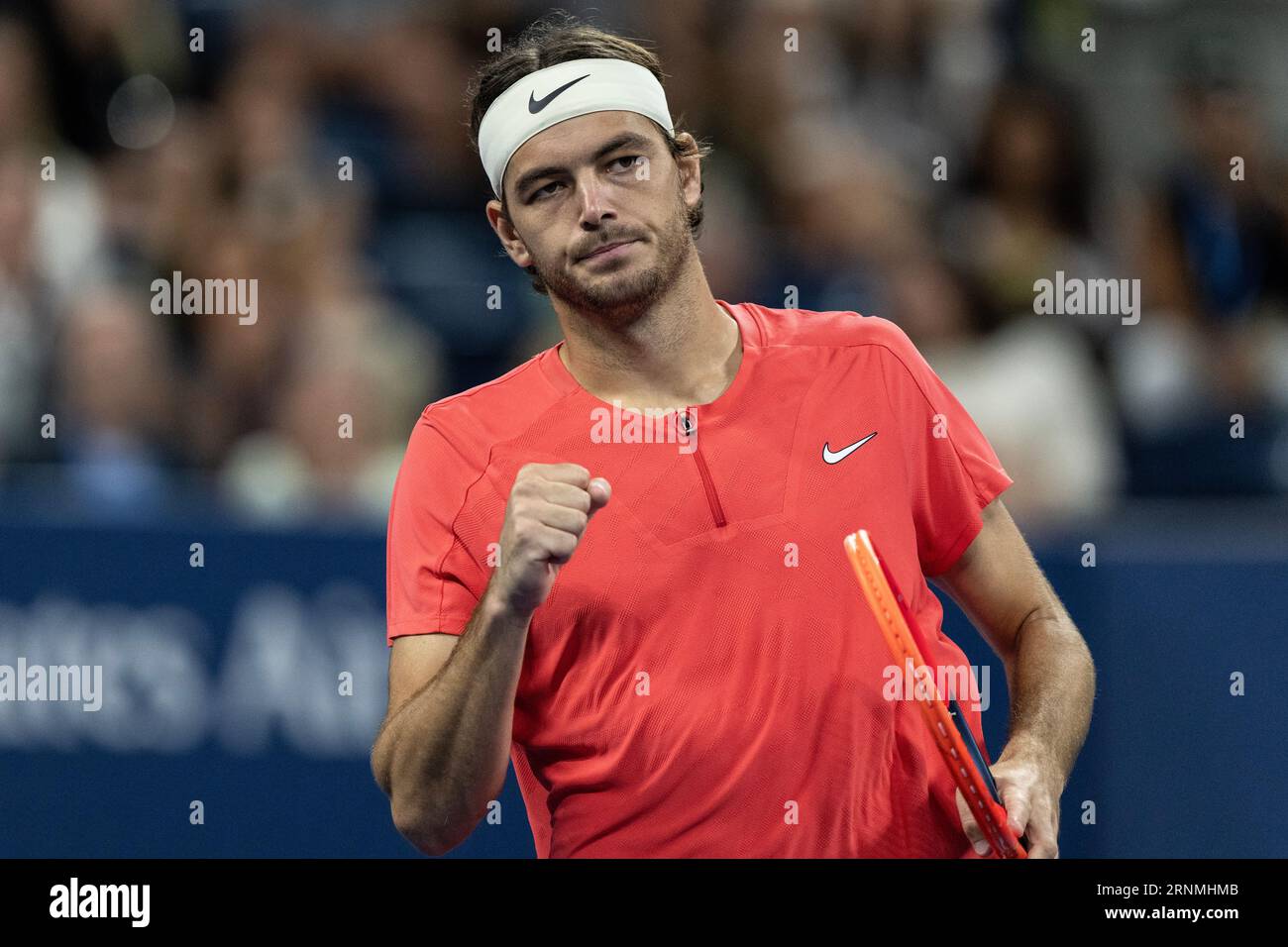 Taylor Fritz of USA reacts during 3rd round against Jakub Mensik of ... Taylor Fritz of USA reacts during 3rd round against Jakub Mensik of ...