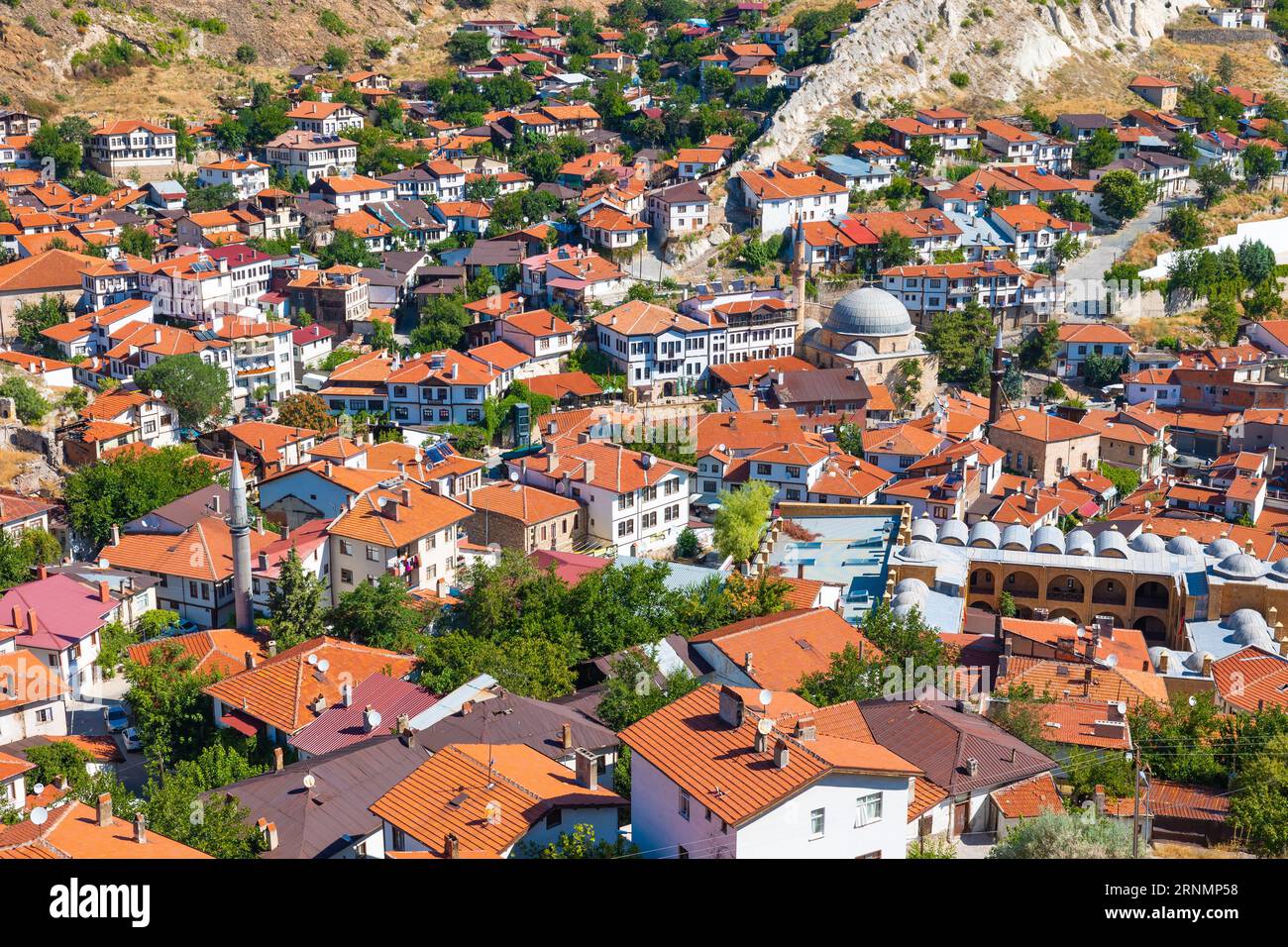 Aerial view of Beypazari Town in Ankara. Travel to Turkiye background ...