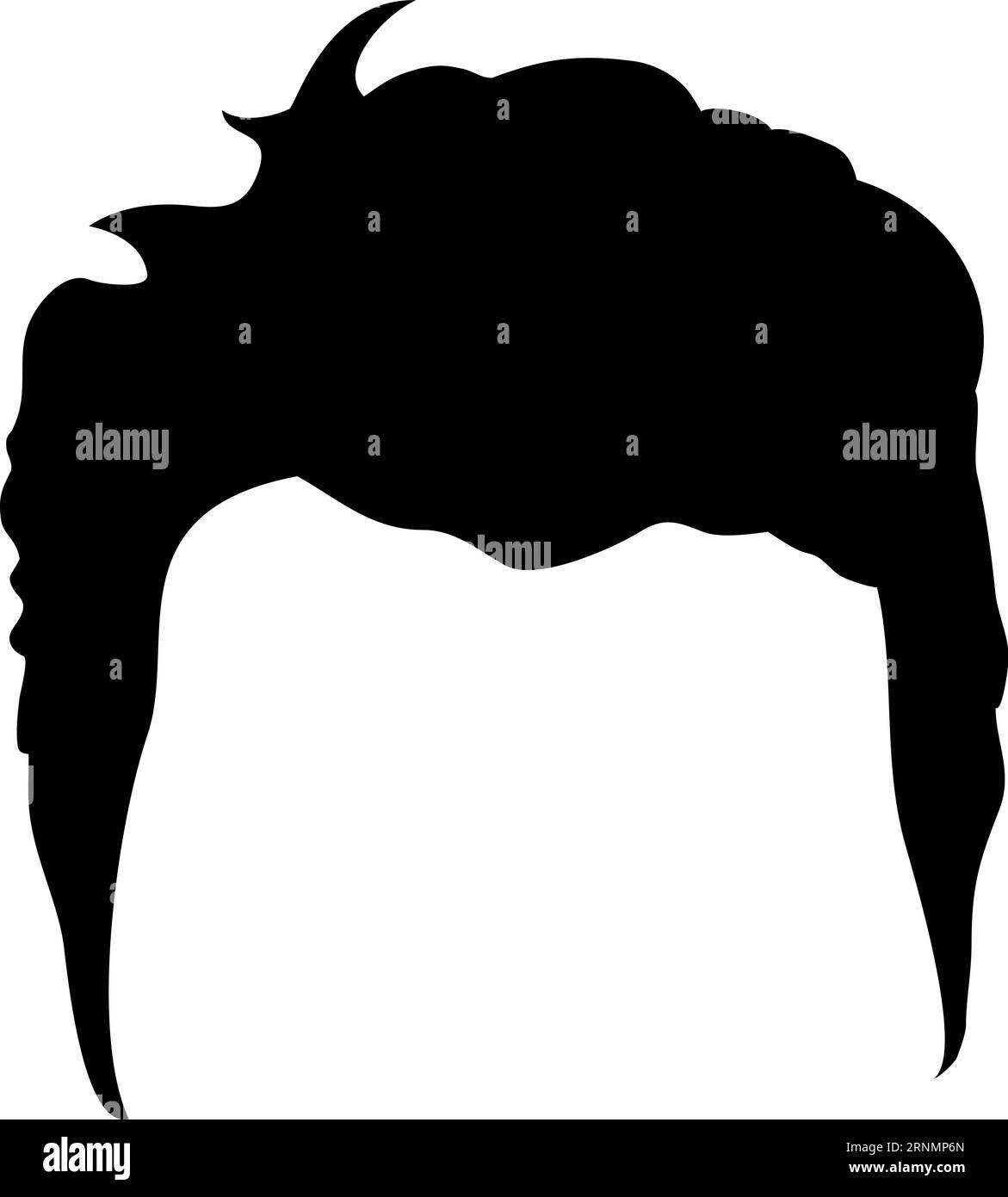 Male hairstyle model. Barbershop logo. Man haircut Stock Vector Image ...