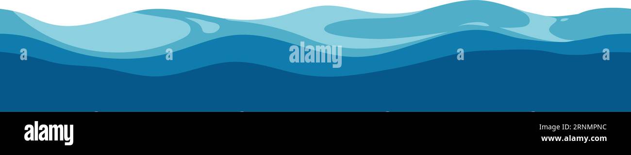 Pattern blue wavy horizontal Cut Out Stock Images & Pictures - Alamy