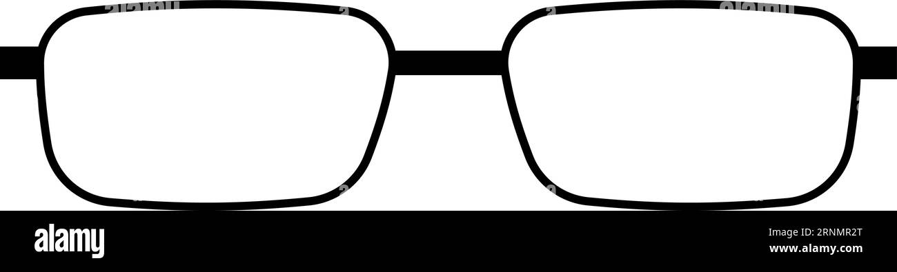 Modern eyeglasses frame icon. Elegant glasses symbol Stock Vector Image ...