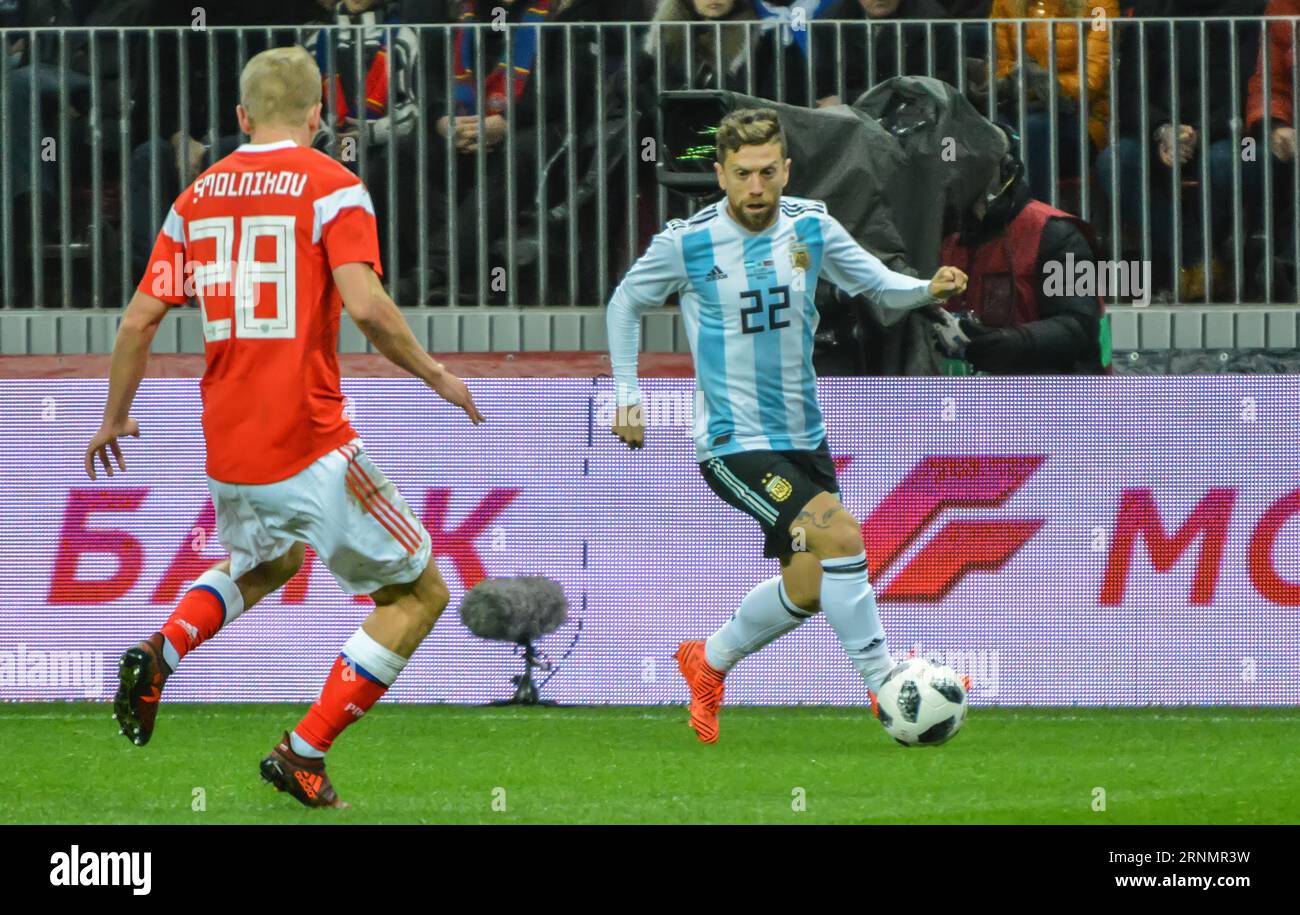 Moscow, Russia – November 11, 2017. Argentina national football team ...