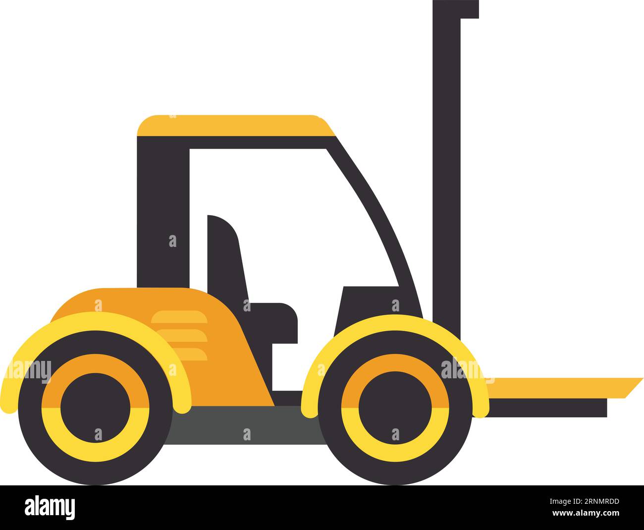 Forklift flat icon. Warehouse transport. Factory vehicle Stock Vector ...