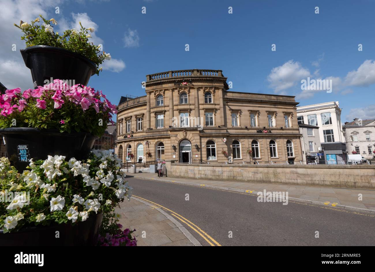 The medieval bridge which currently lies covered below Rochdale town ...