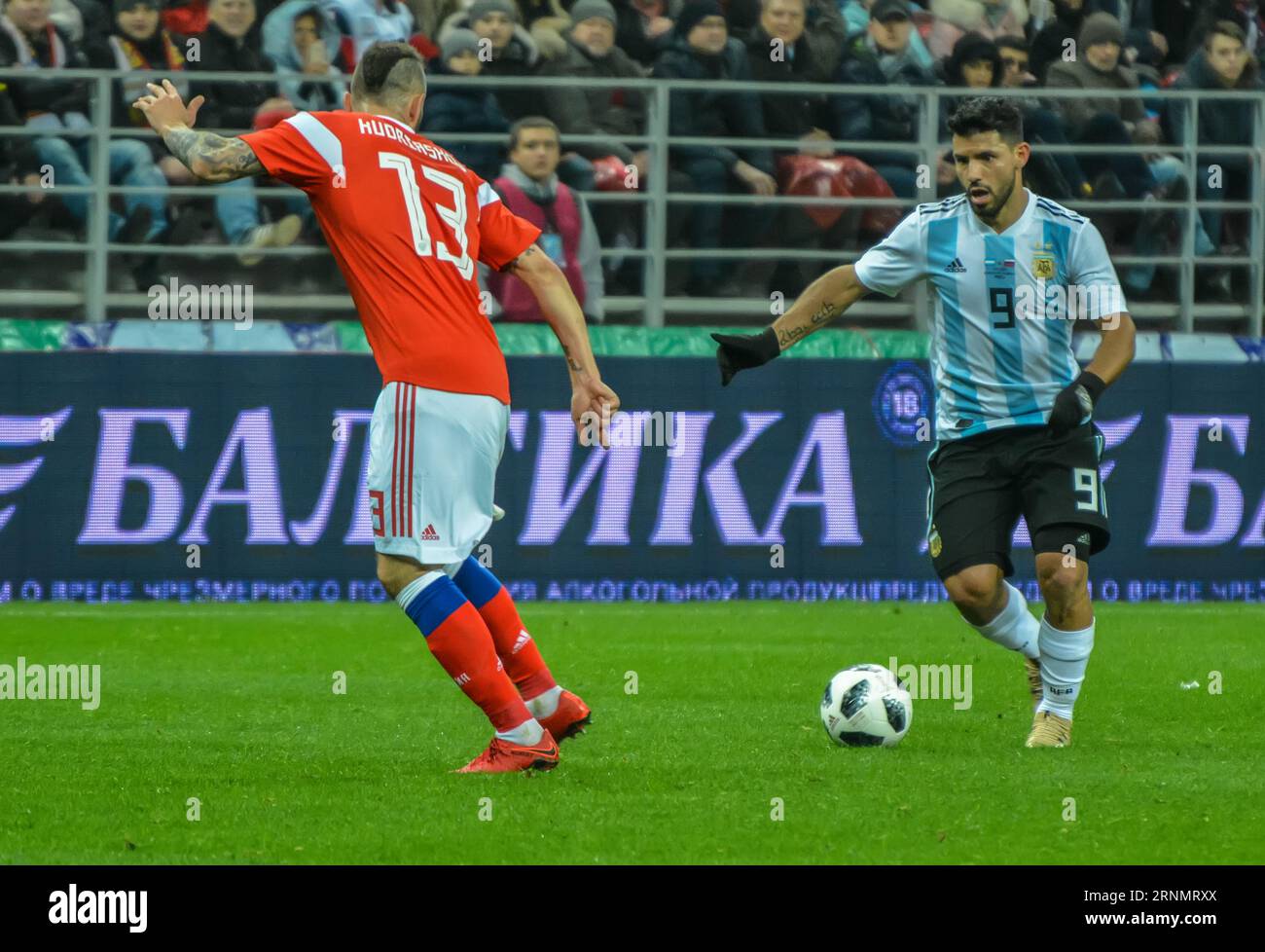 Moscow, Russia – November 11, 2017. Argentina national football team ... Moscow, Russia – November 11, 2017. Argentina national football team ...