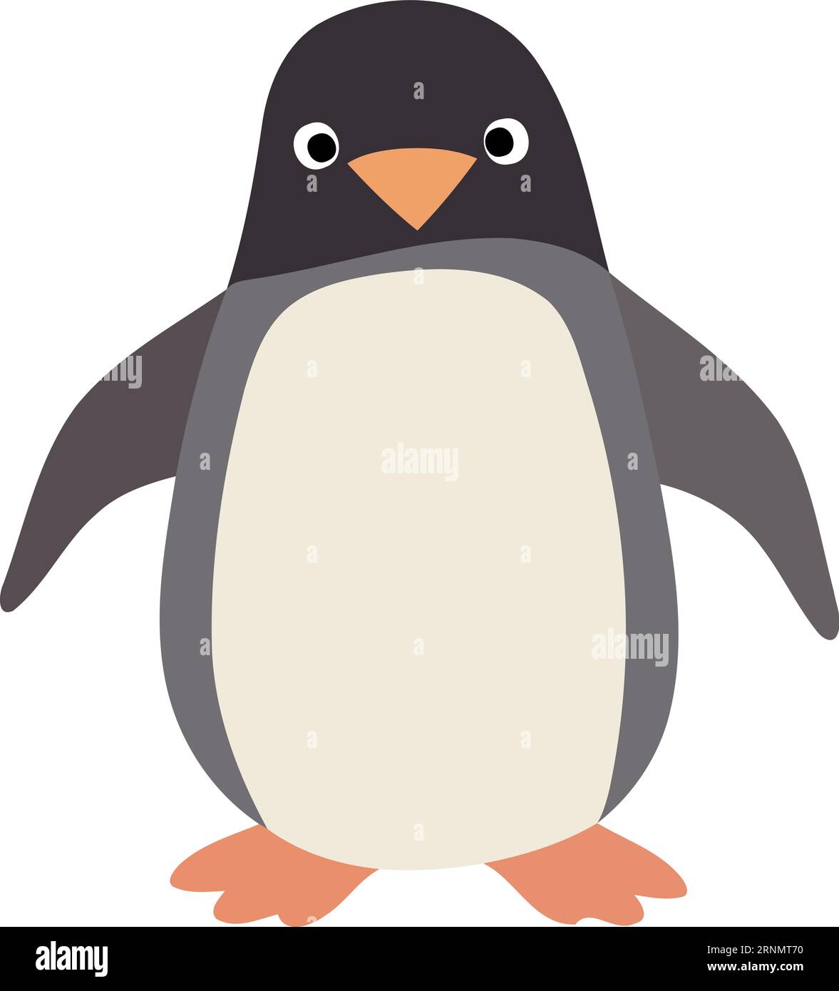 animal bird common penguin Minimalist vector illustration Stock Vector ...