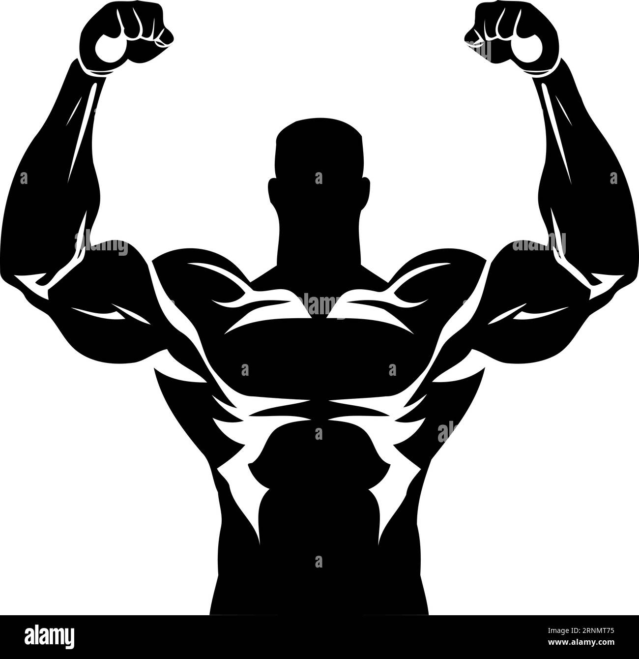 Muscle Man Silhouette