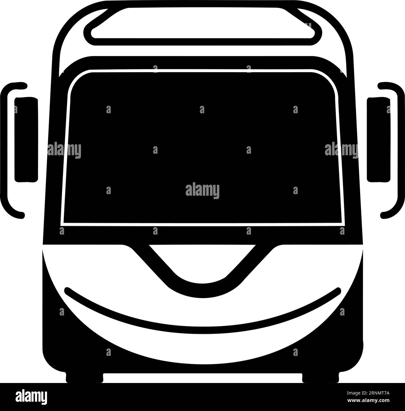 modern bus means of transport icon minimalistic vector illustration ...