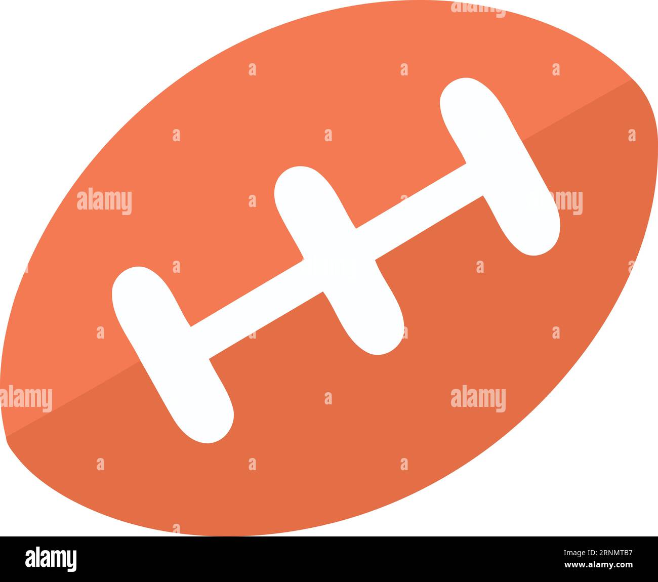 sport object rugby ball minimalistic vector illustration Stock Vector ...