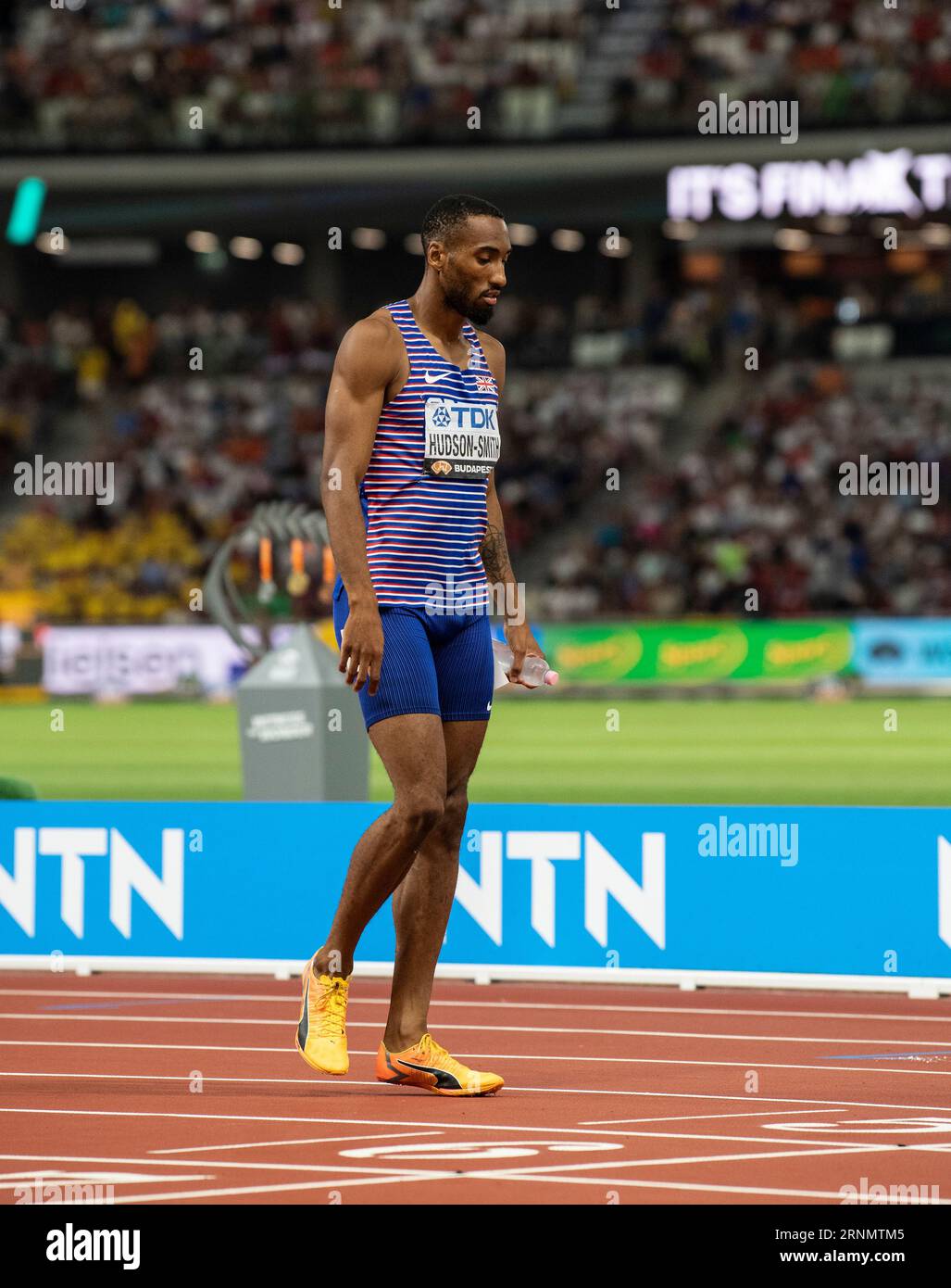 Matthew Hudson-Smith of GB & NI competing in the men's 400m Final on ...
