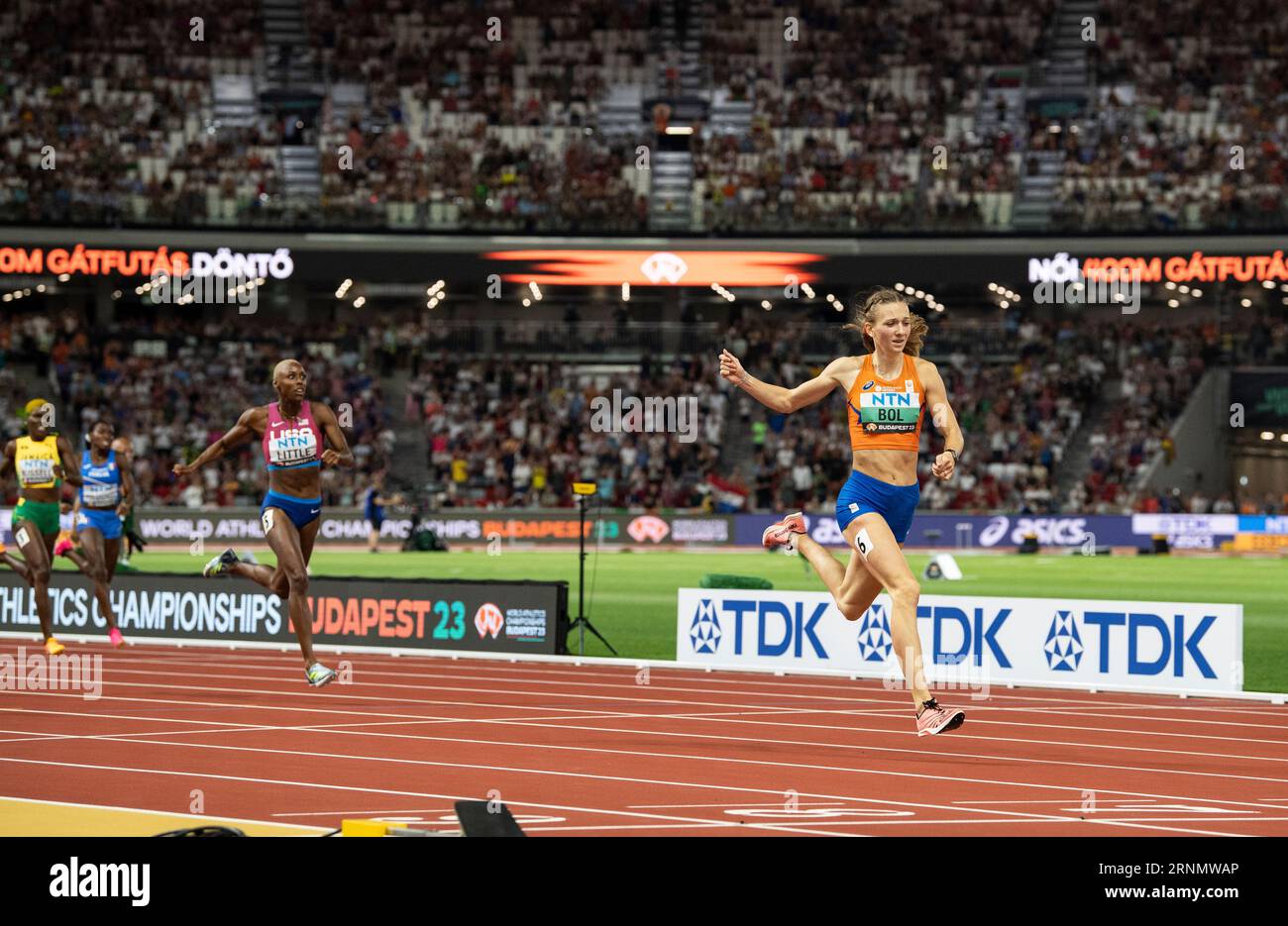 Femke Bol of the Netherlands on her way to winning the women's 400m ...