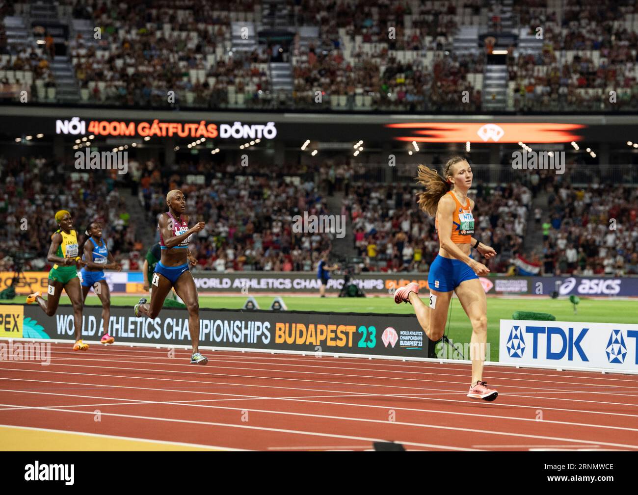 Femke Bol of the Netherlands on her way to winning the women's 400m ...