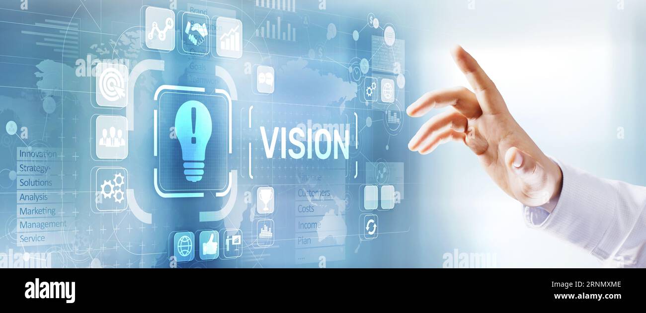 Vision, Business intelligence and strategy concept on virtual screen Stock Photo - Alamy
