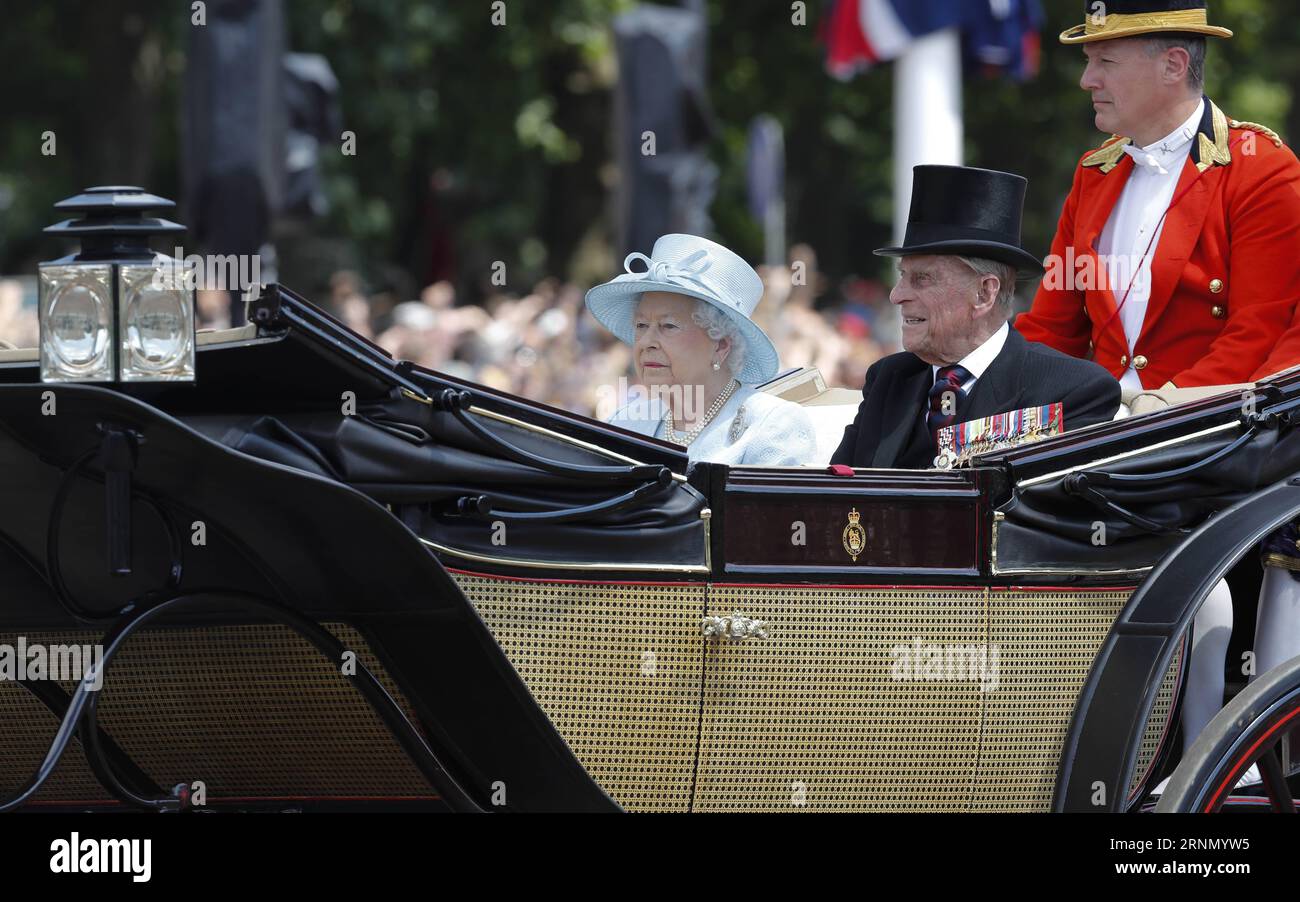 (170617) -- LONDON, Jun. 17, 2017 -- Britain s Queen Elizabeth II and ...