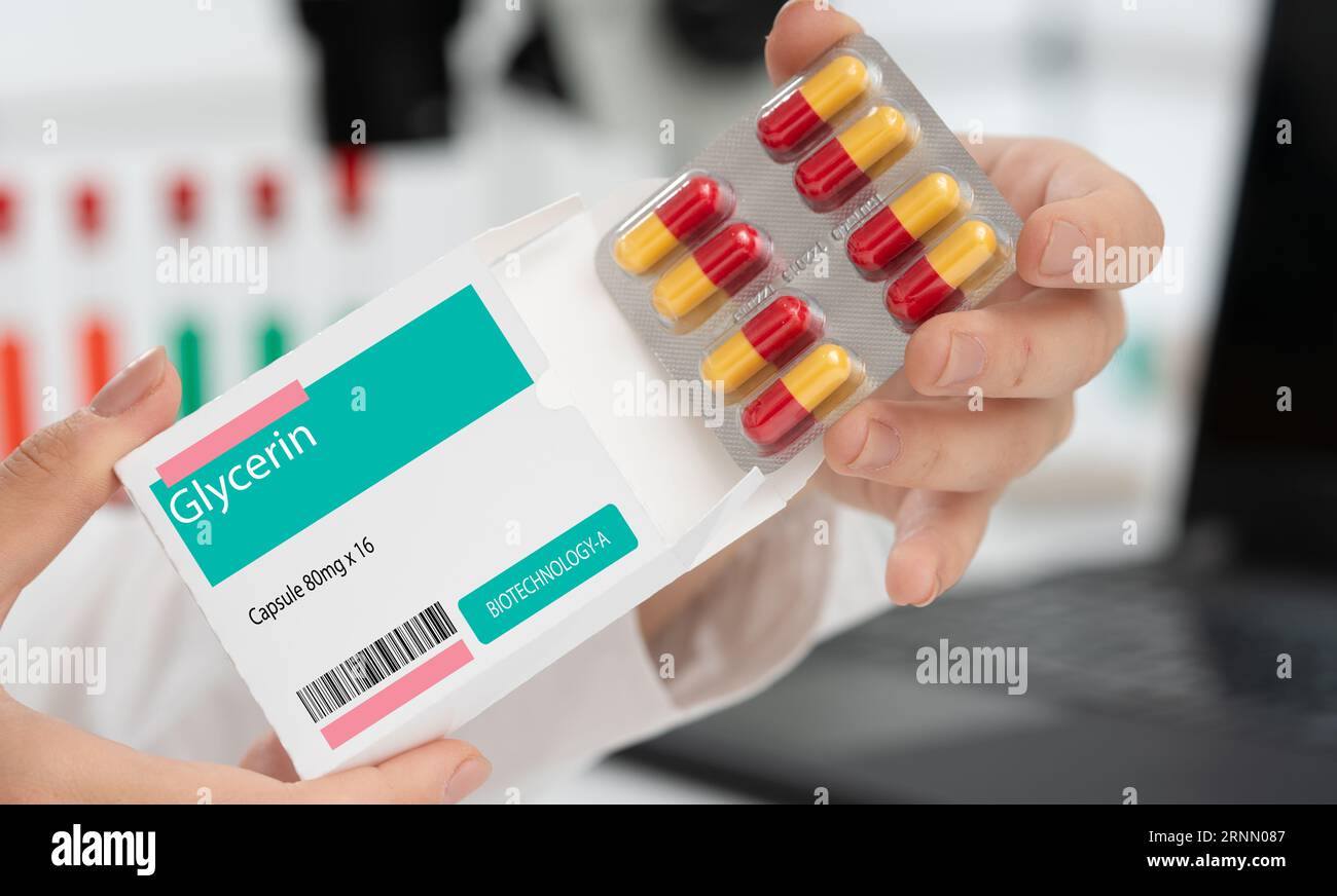 Glycerin capsule hi-res stock photography and images - Alamy