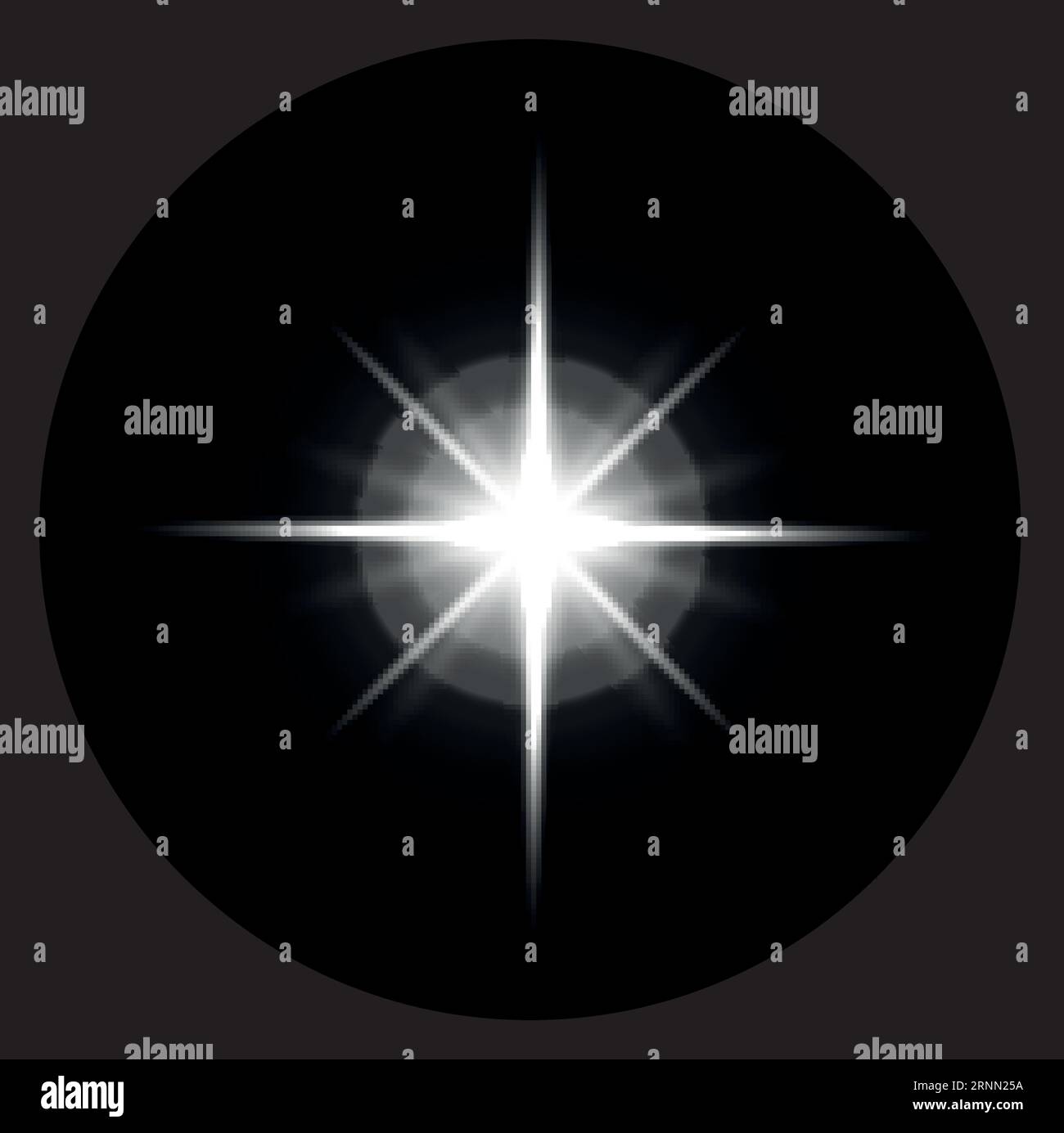 Light effect. White spark burst. Star shining Stock Vector Image & Art ...