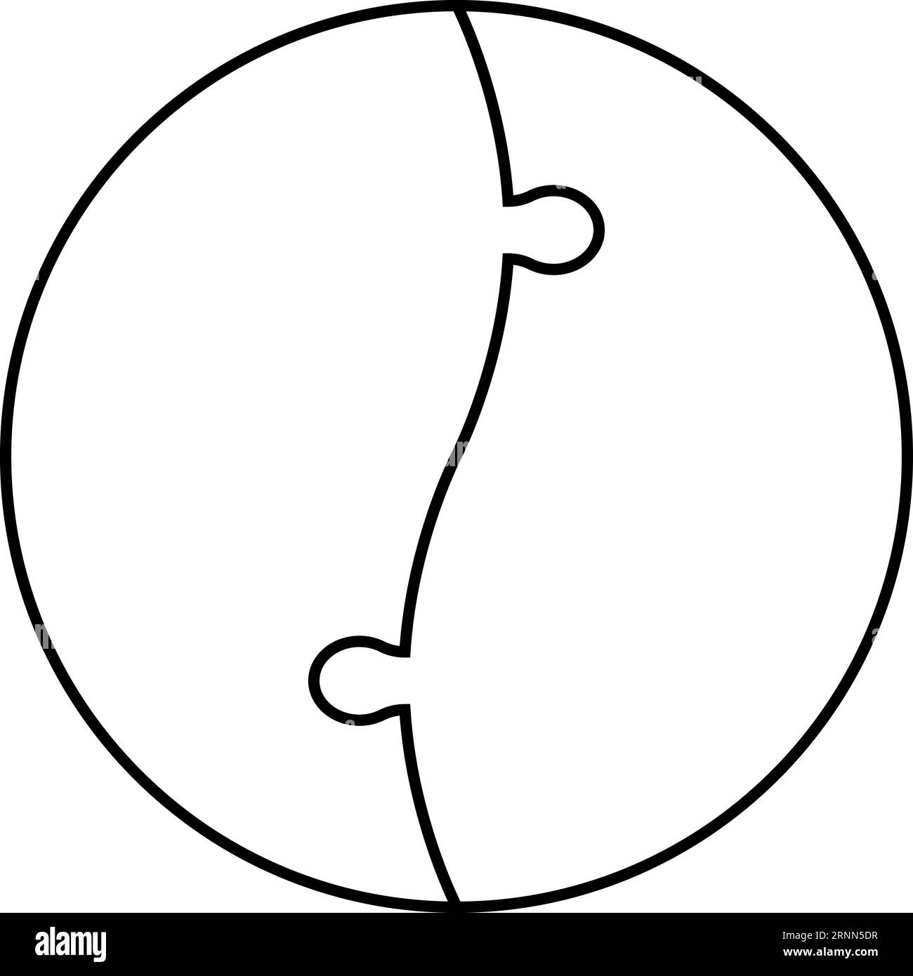 Template infographics, circle divided sectors puzzle elements round ...