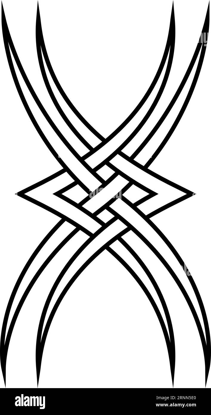 Tattoo logo intersecting stripes dragon claws stock illustration Stock Vector Image & Art - Alamy