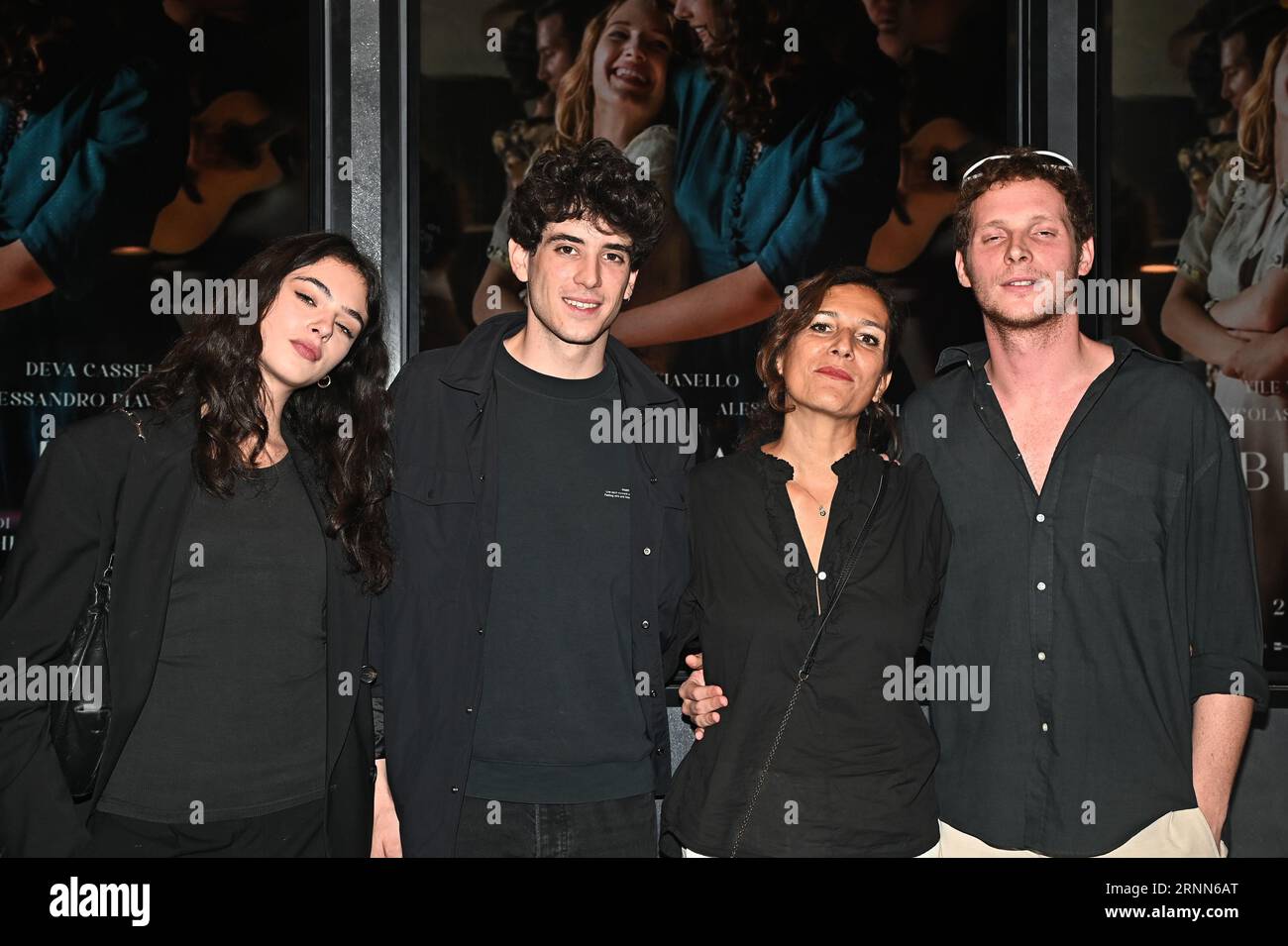 Italy. 01st Sep, 2023. Deva Cassel, Nicolas Maupas, Laura Lucchetti ...
