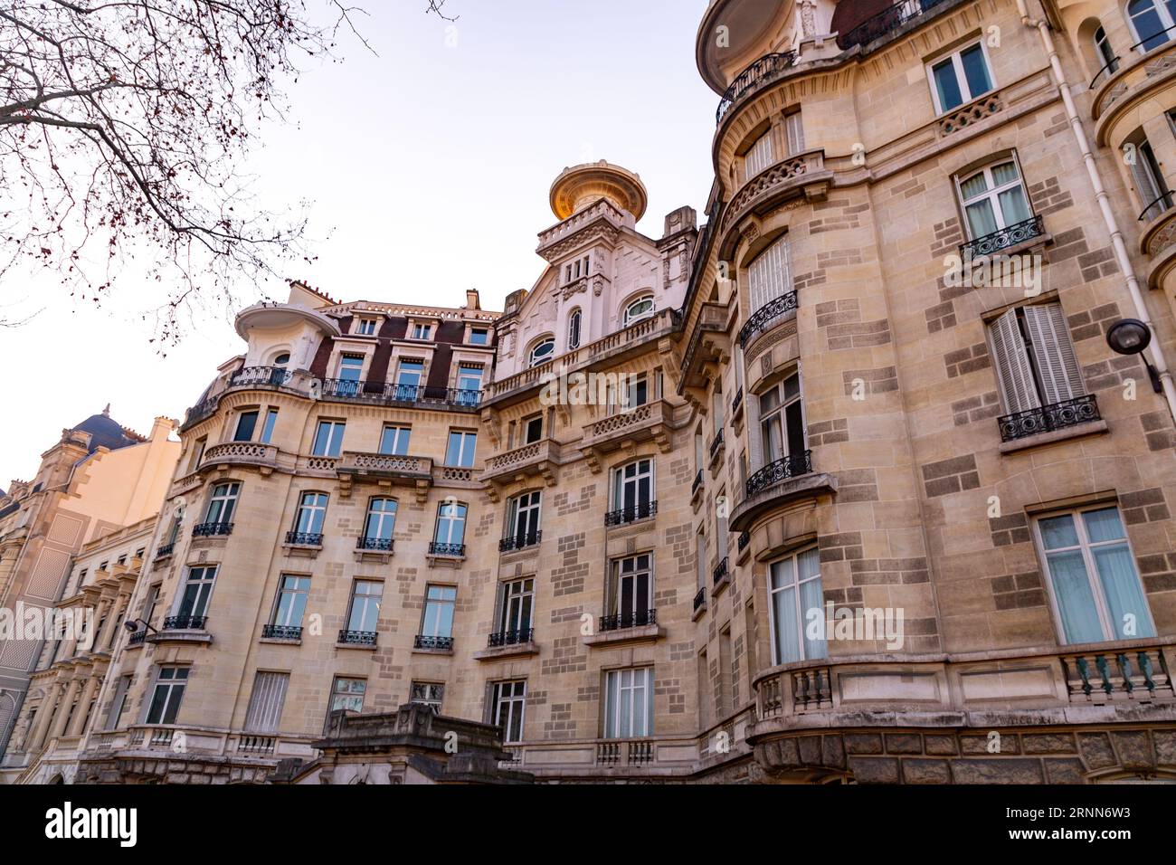 Detail from typical French architecture in Paris, France Stock Photo ...
