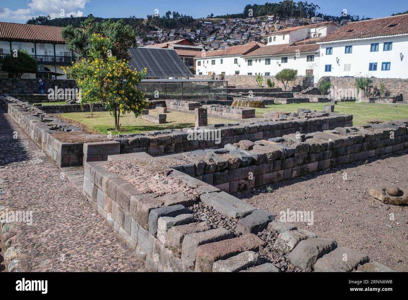 Cusco, Peru - Dec 5, 2022: Kusicancha archaeological site, Inca ruins ...