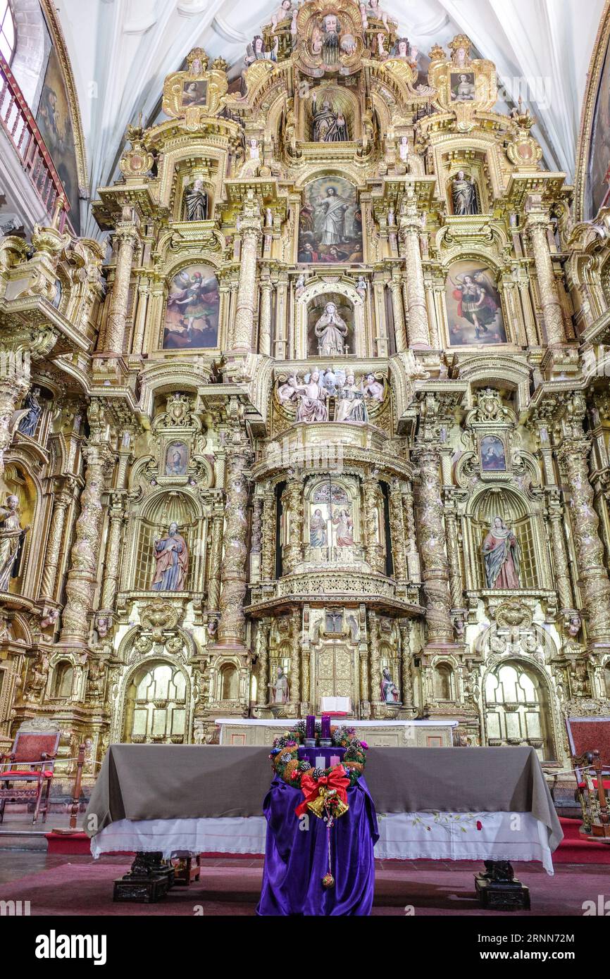 Cusco, Peru - Dec 5, 2022: Altar and interior of the Church of La ...