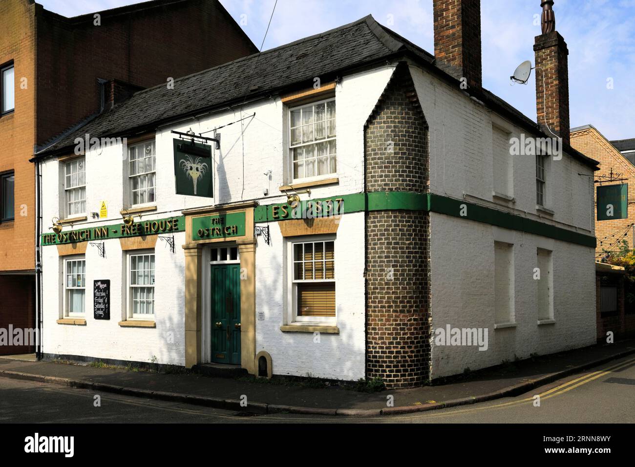 The Ostrich Inn pub, Peterborough City, Cambridgeshire, England, UK ...