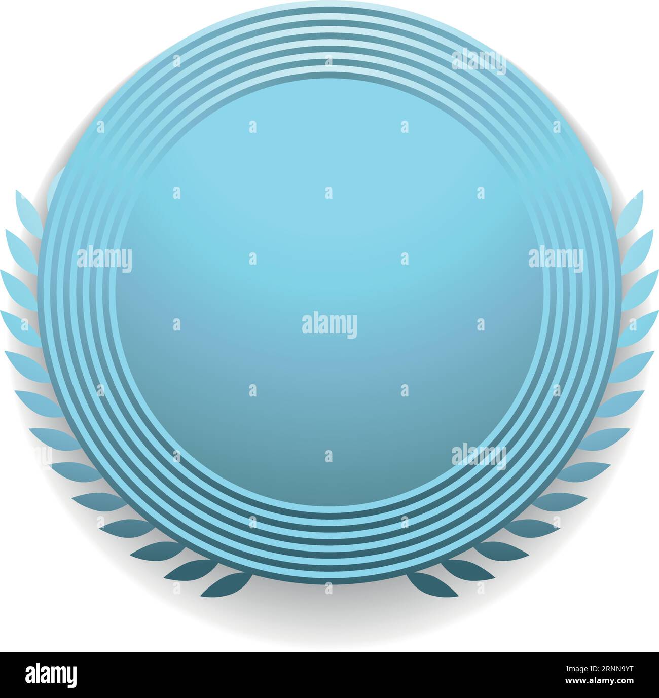 Medal mockup. Empty realistic award. Metal label Stock Vector Image ...