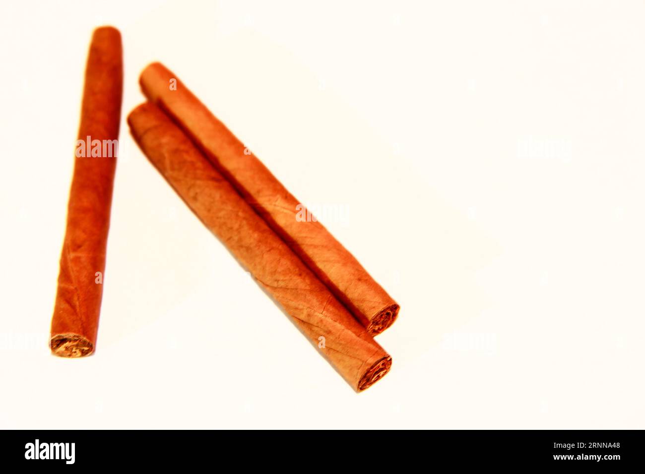 Natural cigarillo isolated on the white background Stock Photo - Alamy