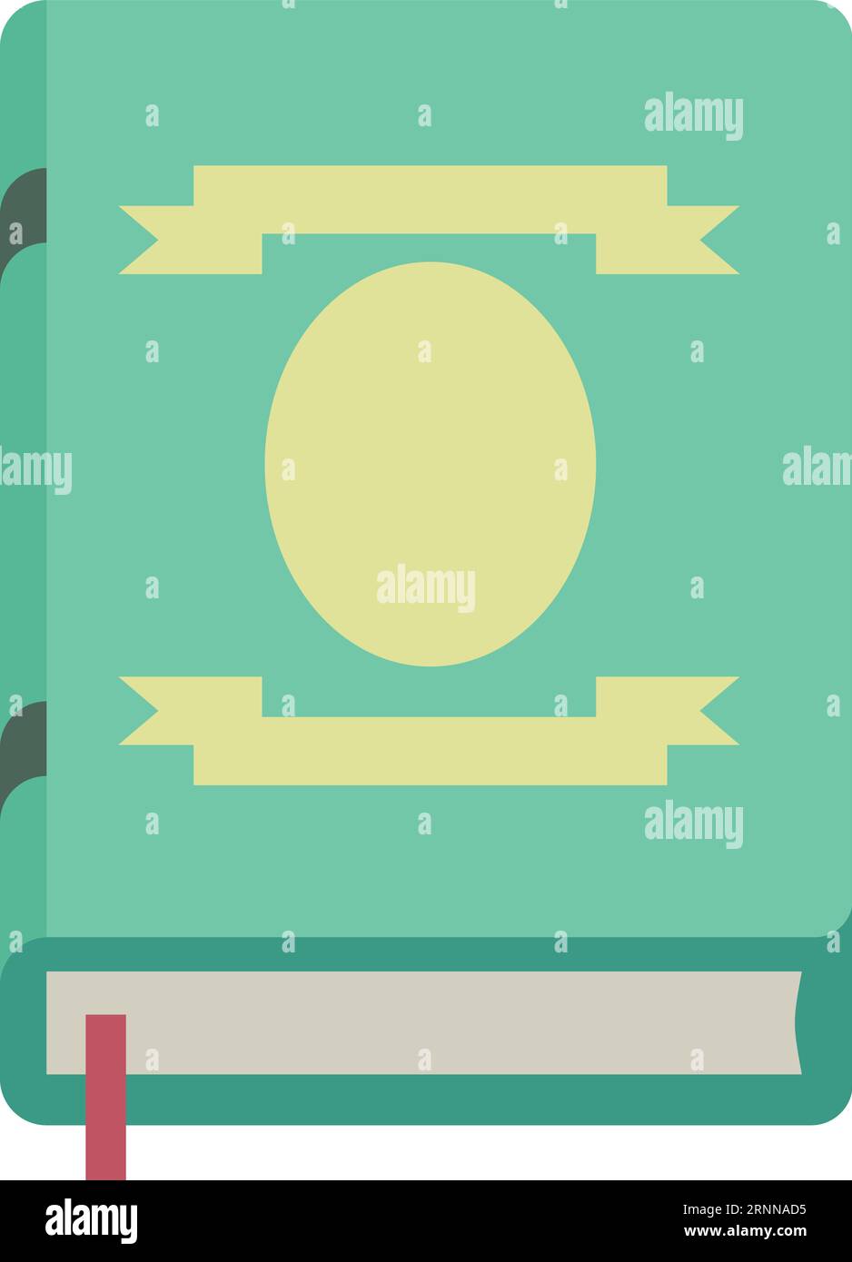 Green book flat icon. Literature color symbol Stock Vector Image & Art ...