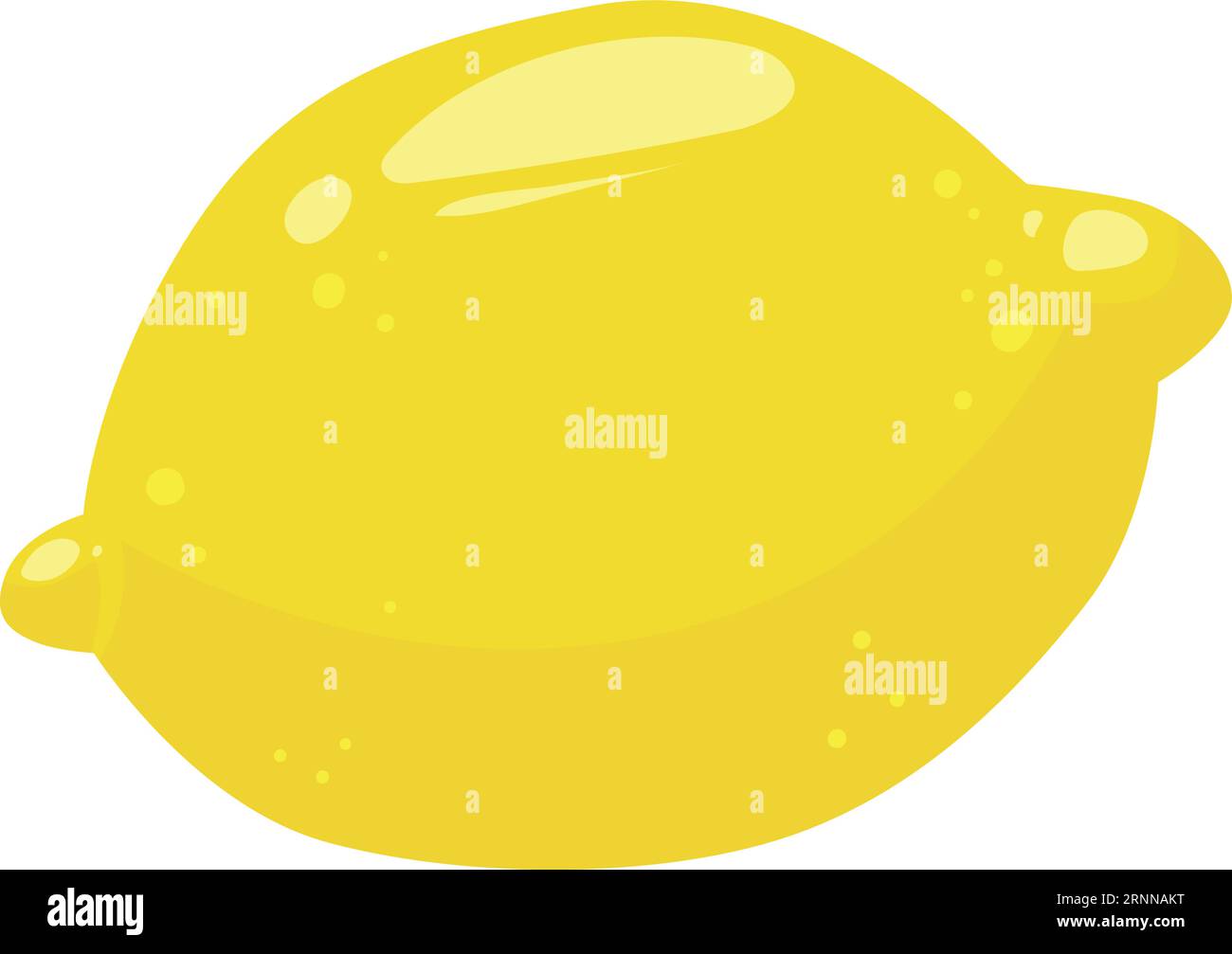 Lemon cartoon icon. Whole fruit. Fresh citrus Stock Vector Image & Art ...