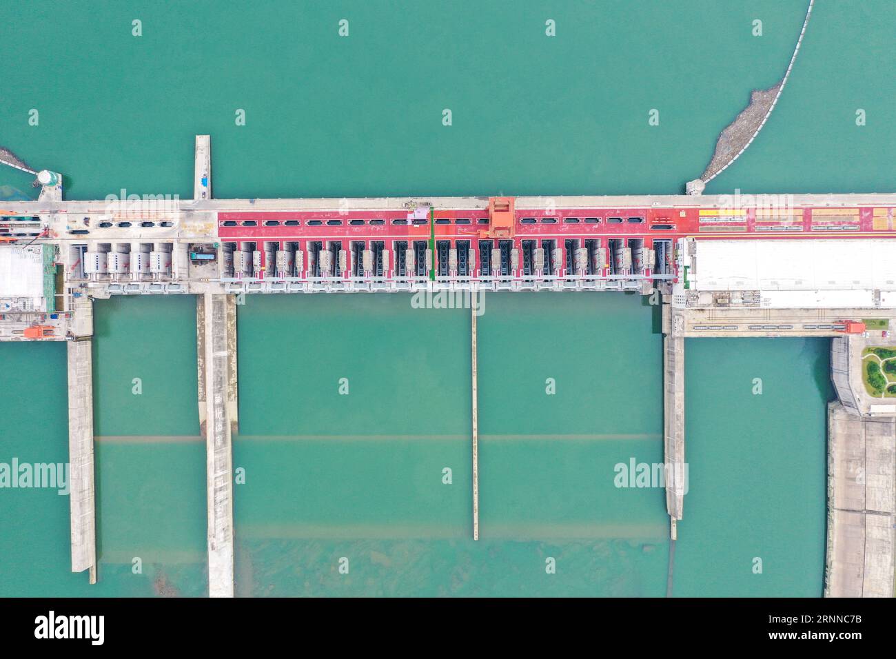 Guiping. 2nd Sep, 2023. This aerial photo taken on Sept. 2, 2023 shows ...