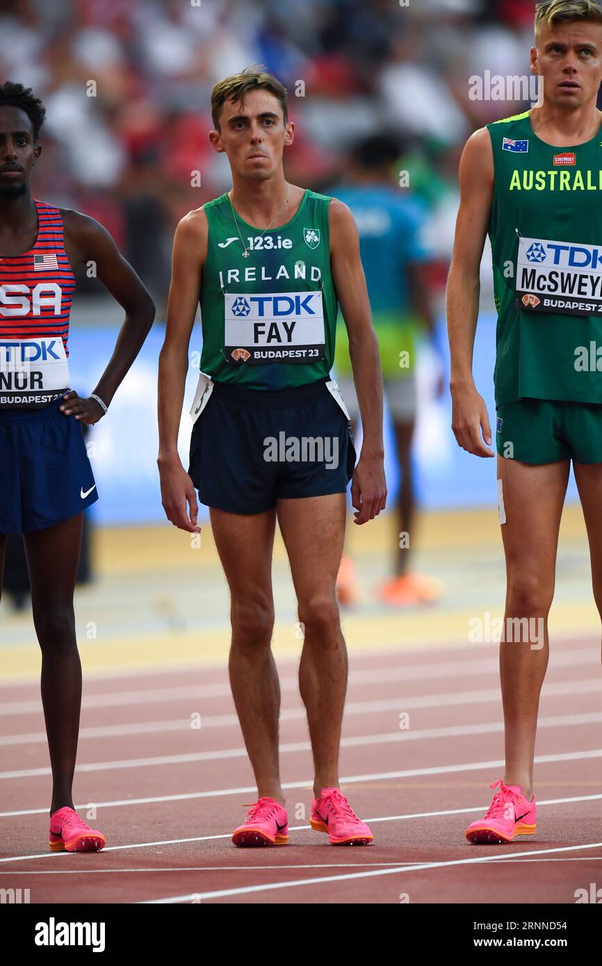 Brian Fay of Ireland competing in the men’s 5000m a race on day 6 of ...
