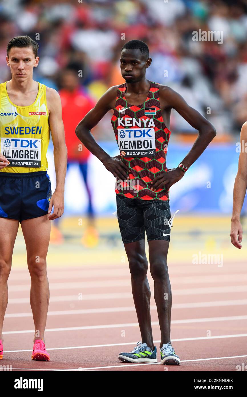 Cornelius Kemboi of Kenya competing in the men’s 5000m a race on day 6 of the World Athletics ...