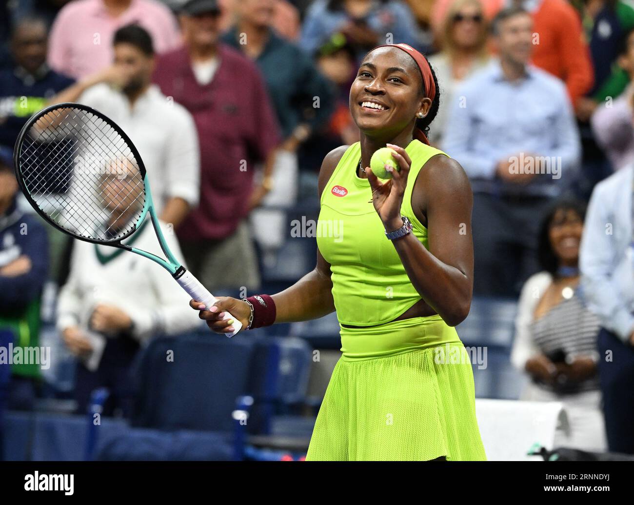 Flushing NY, USA. 01st Sep, 2023. **NO NY NEWSPAPERS** Hailey Bieber and Justin Bieber are seen ...