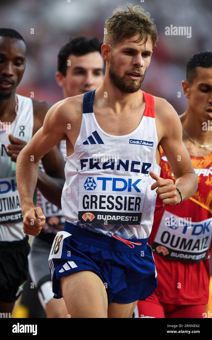 Jimmy Gressier of France competing in the men’s 5000m A race on day 6 ...