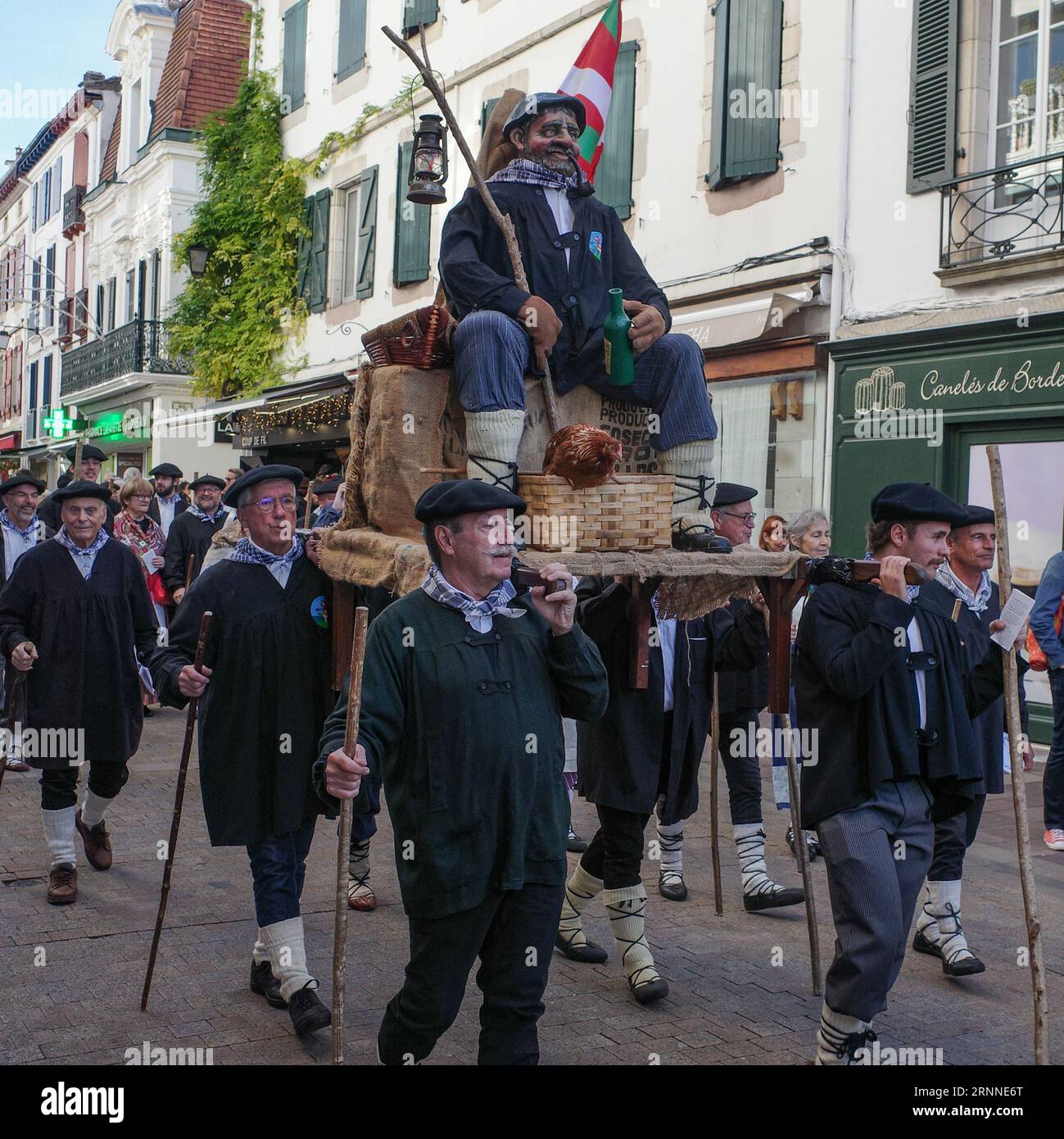 Saint Jean de Luz, France - Dec 24, 2022: Olentzero, the Basque Father ...