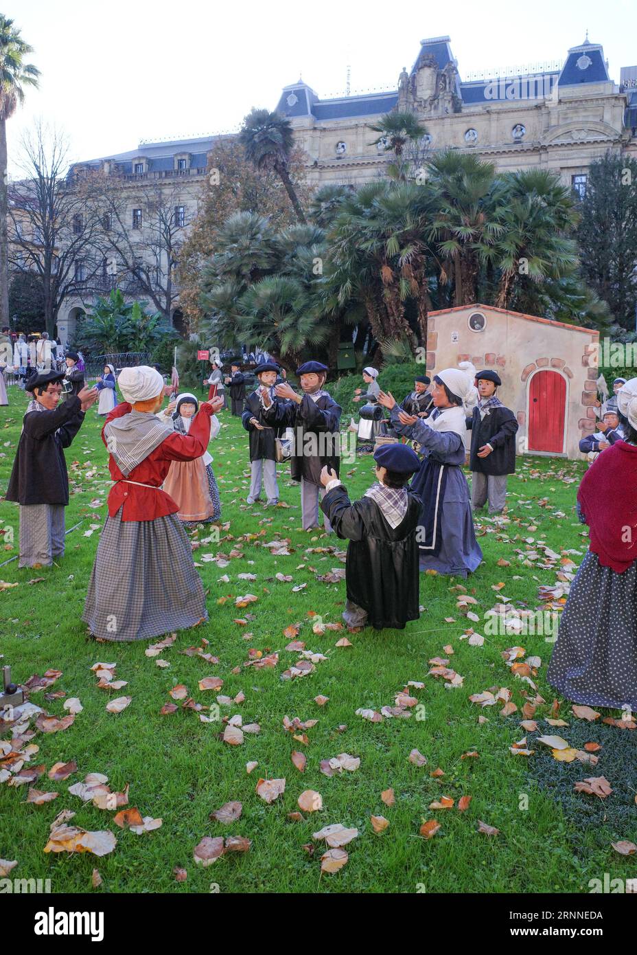 San Sebastian, Spain - Dec 12, 2022: Statues depicting traditional ...