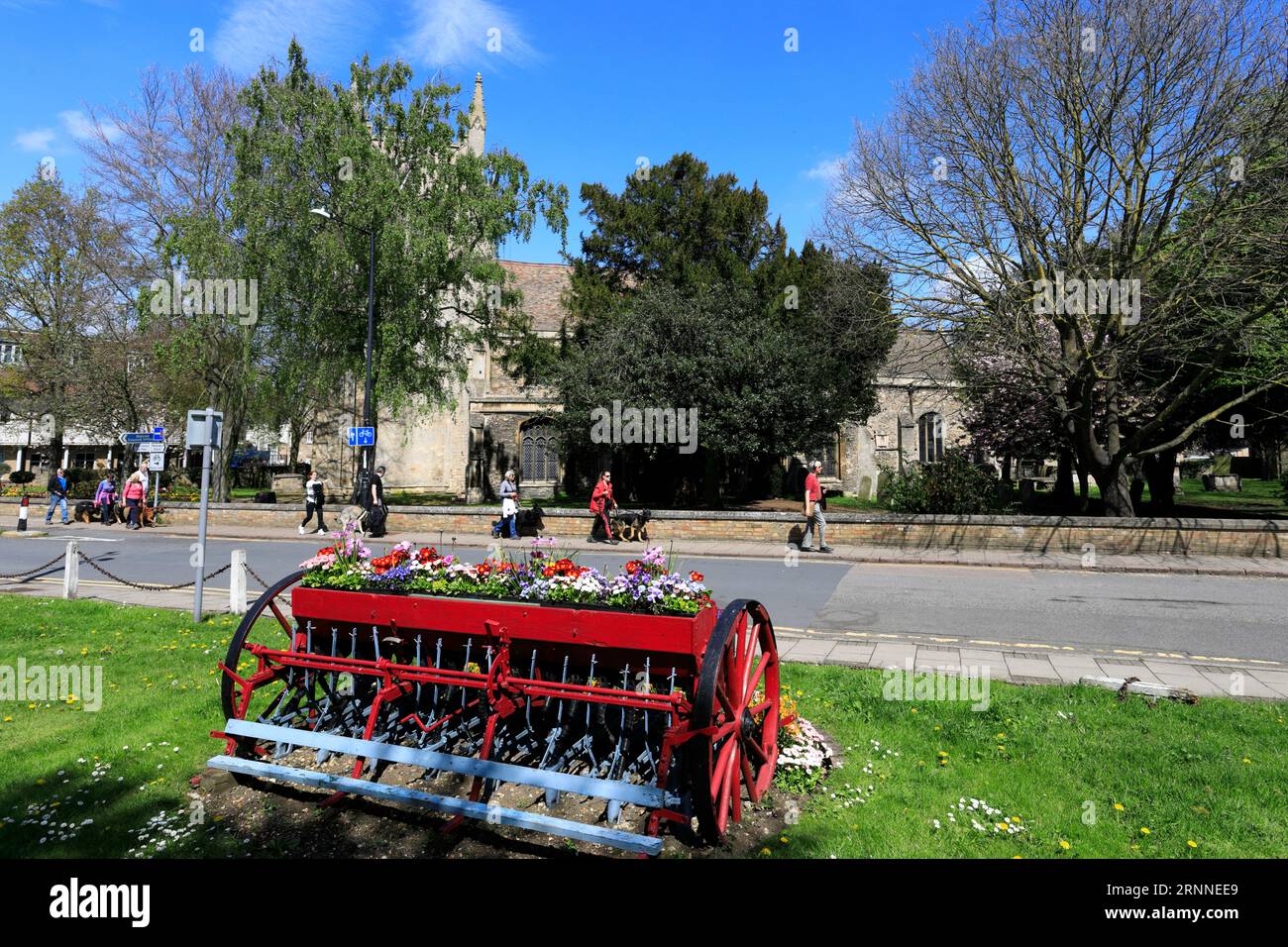 St Mary's Church, Huntingdon town, Cambridgeshire, England; UK Stock ...