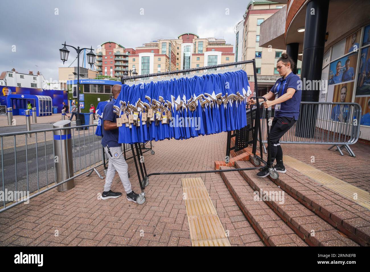 Football shirts rack hi-res stock photography and images - Alamy