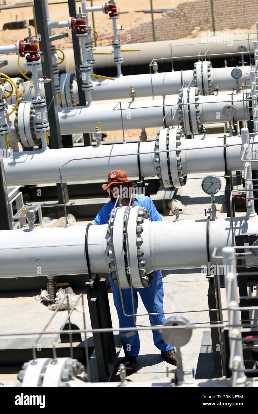 (170711) -- BENI SUEF (EGYPT), July 11, 2017 -- An Egyptian engineer ...