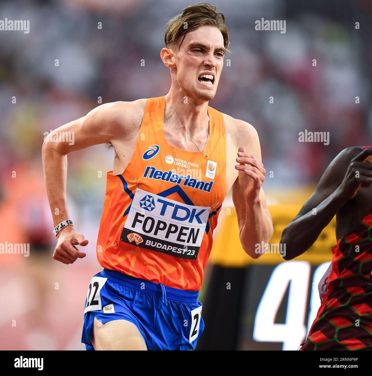 Mike Foppen of the Netherlands competing in the men’s 5000m A race on ...