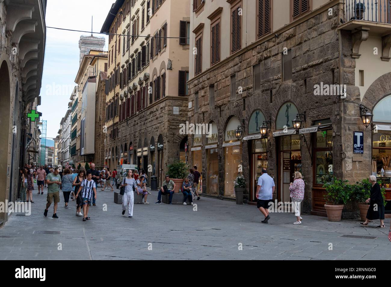 Via dei Calzaiuoli, a long 400 metres pedestrian street lined with High ...