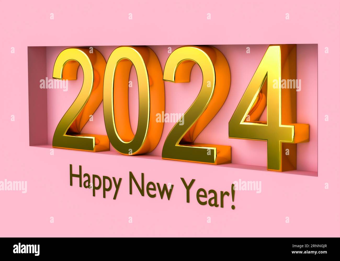 2024 number design hi-res stock photography and images - Alamy