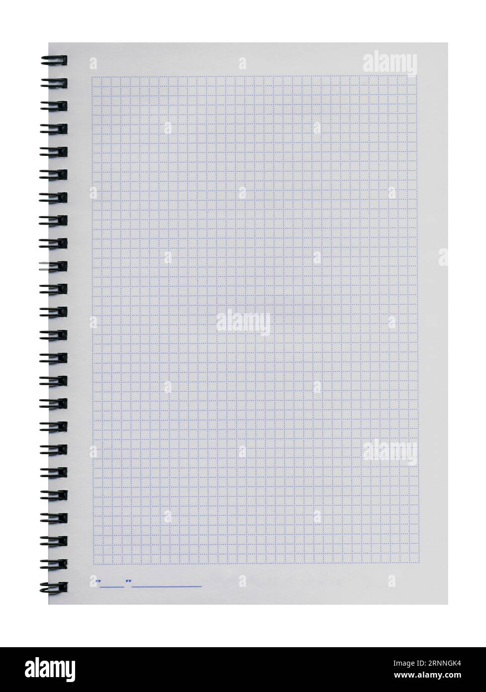 Blank background. Empty paper spiral notebook isolated on white Stock ...