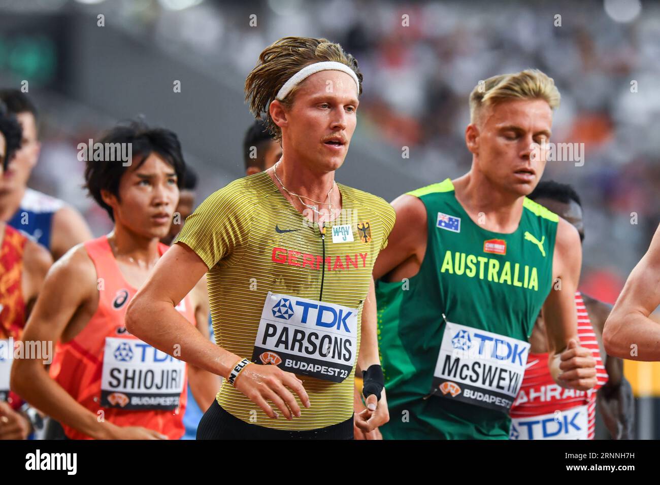 Sam Parsons of Germany competing in the men’s 5000m A race on day 6 of ...