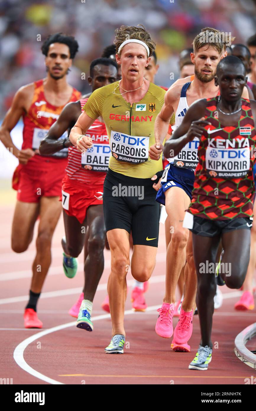 Sam Parsons of Germany competing in the men’s 5000m A race on day 6 of ...