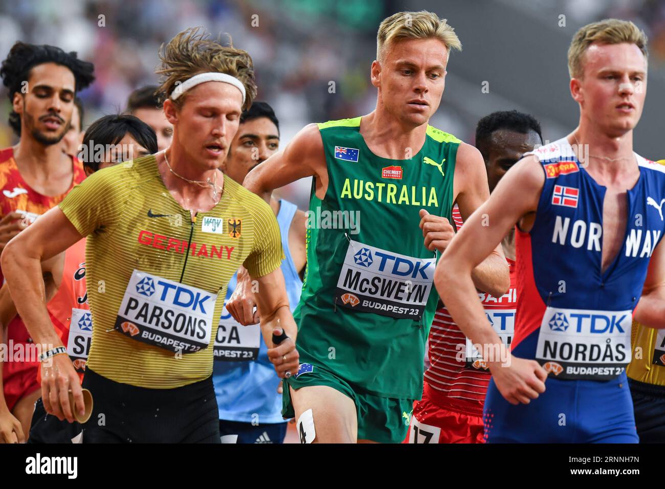 Stewart McSweyn of Australia competing in the men’s 5000m A race on day ...