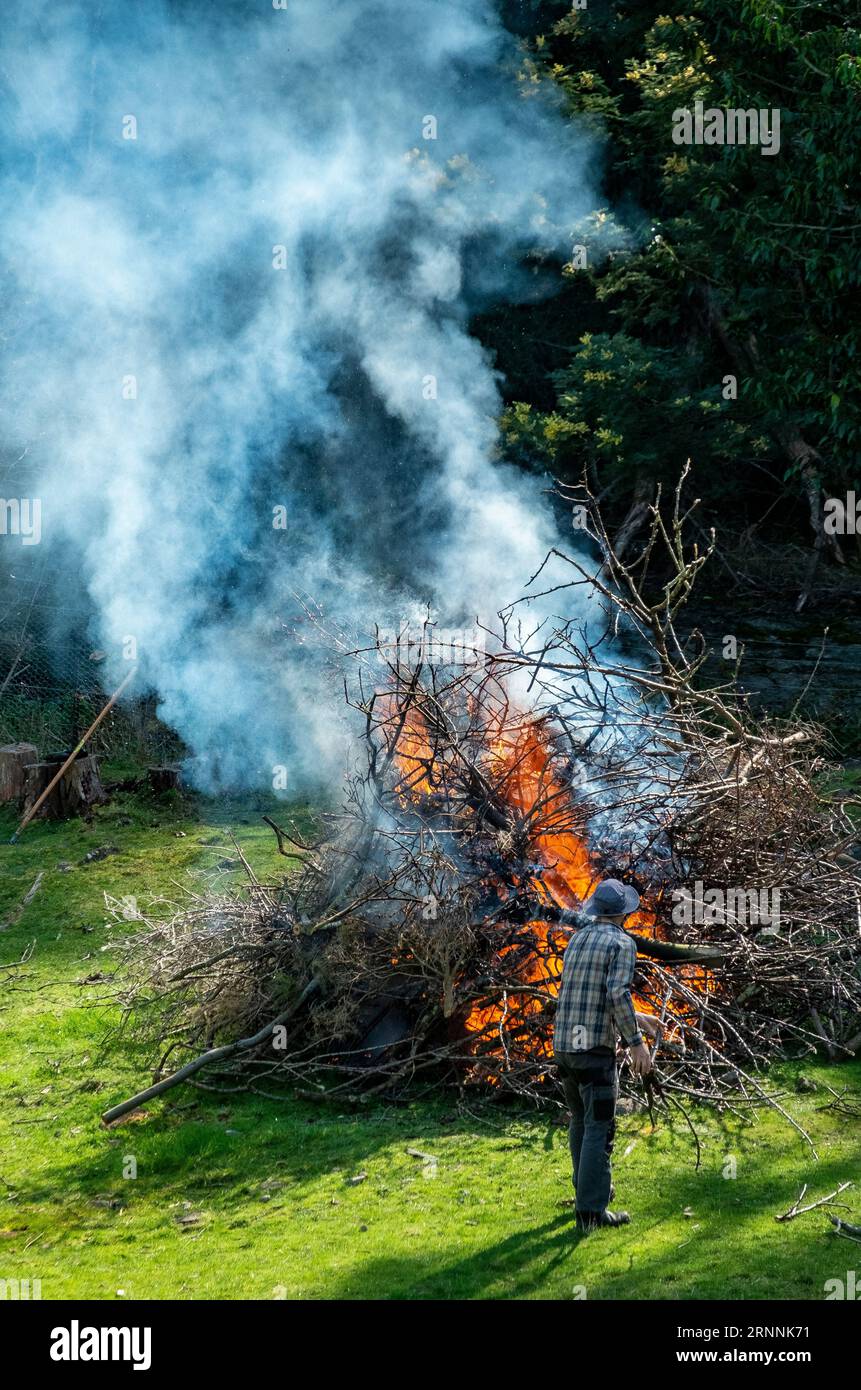 Gardening bonfires hi-res stock photography and images - Alamy